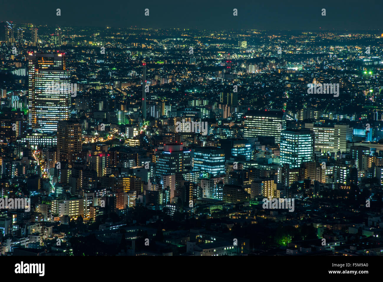General view from Roppongi Hills observatory Sky deck, Minato-Ku,Tokyo ...