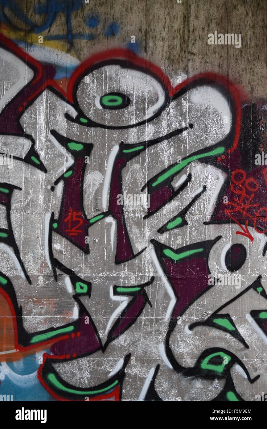 Graffiti Street Art Painted Concrete High Resolution Stock Photography ...