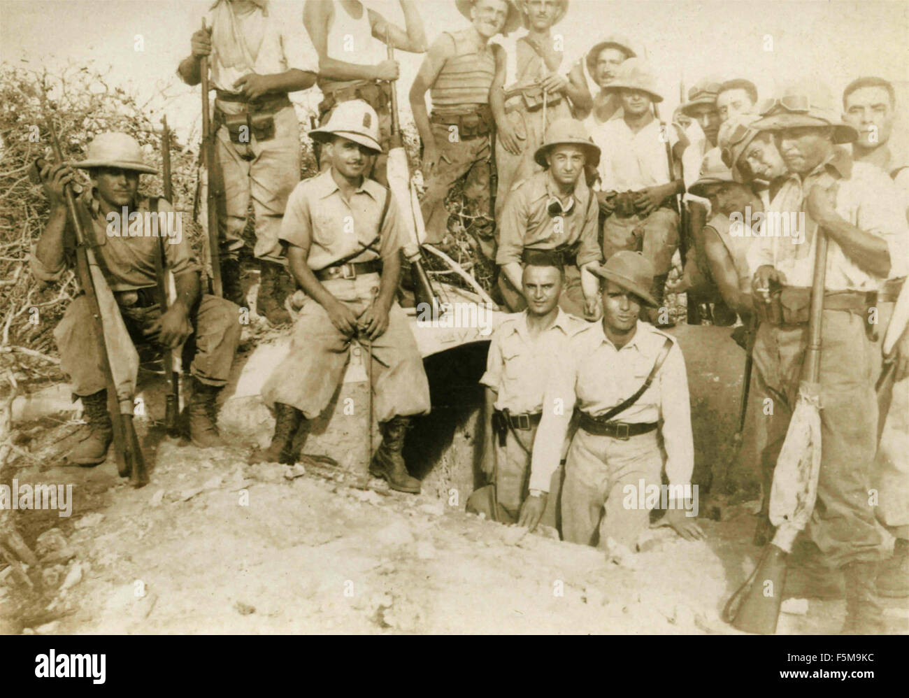 Group of Italian colonial soldiers, East Africa Stock Photo - Alamy