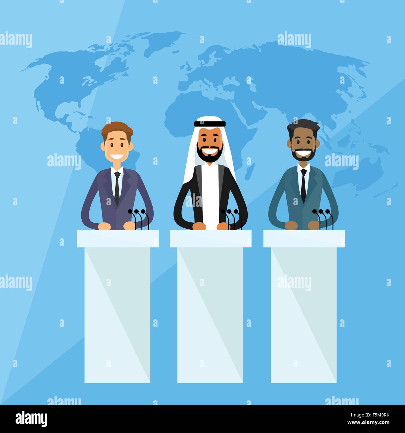 Podium speech indian Stock Vector Images - Alamy