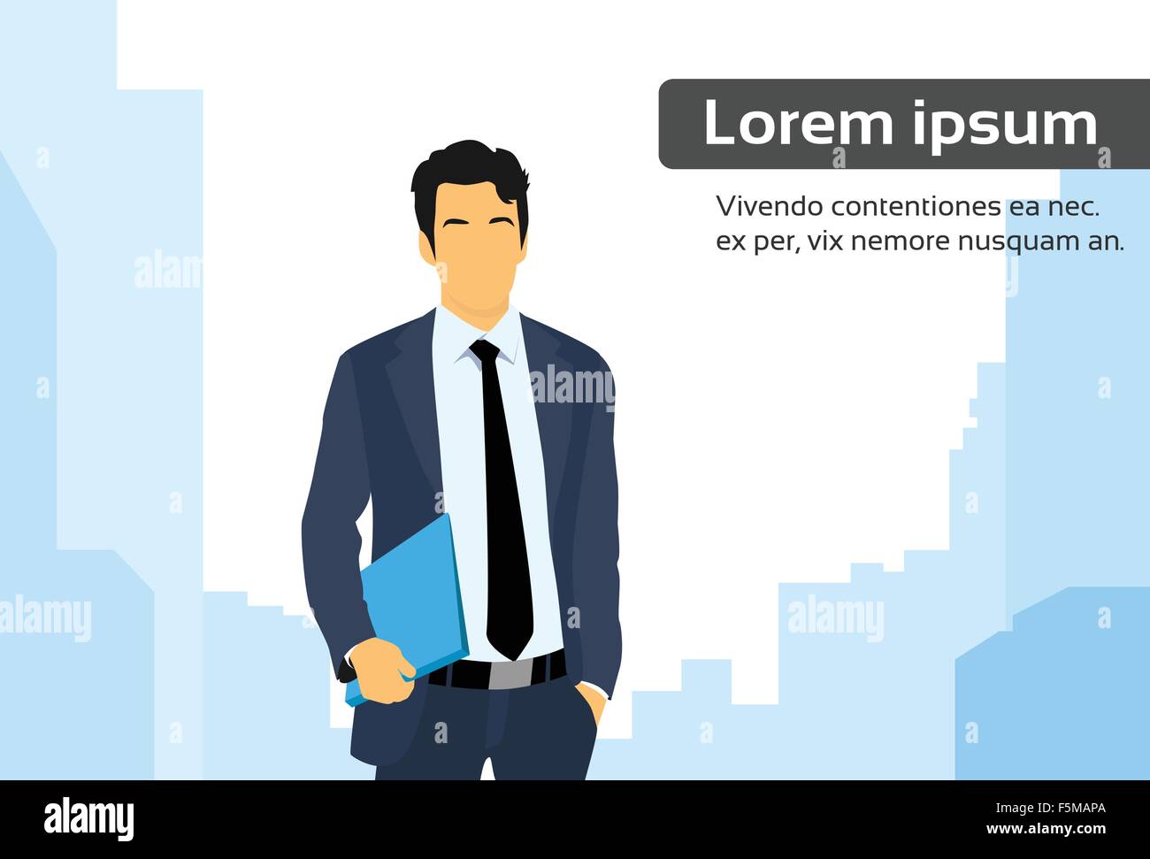 Silhouette business man over city Stock Vector Images - Alamy