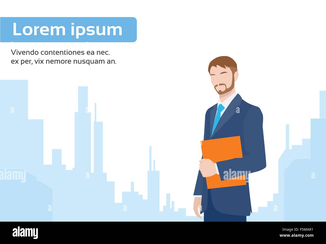 Silhouette business man over city Stock Vector Images - Alamy