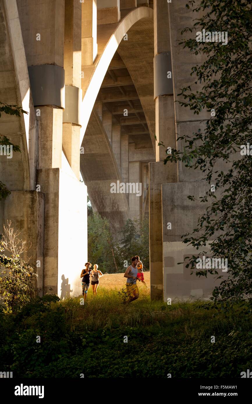 Running under bridge hi-res stock photography and images - Alamy