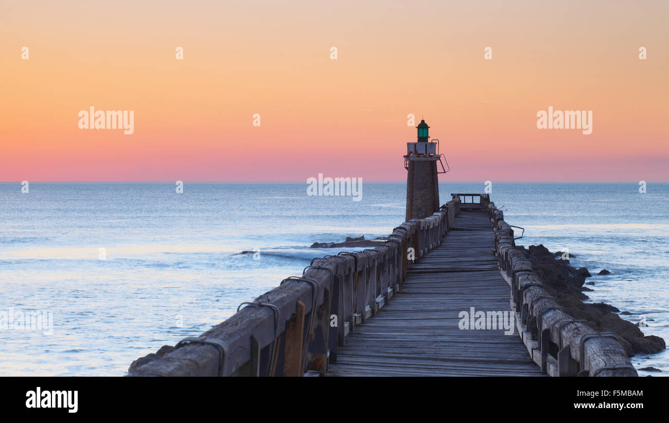 Capbreton (south-western France): the pier Stock Photo - Alamy