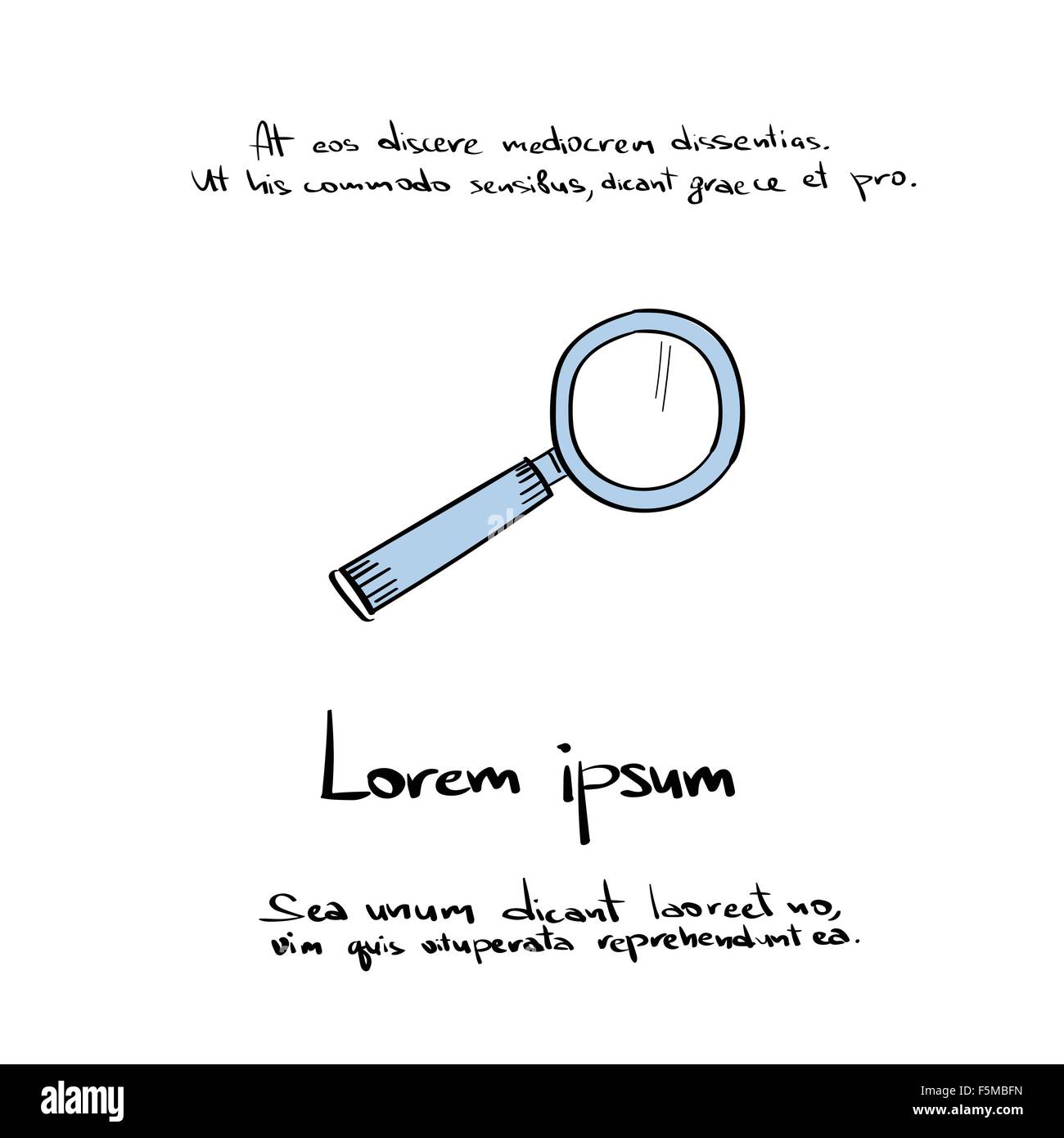 Magnifier Hand Draw Color Icon Vector Stock Vector Image & Art - Alamy