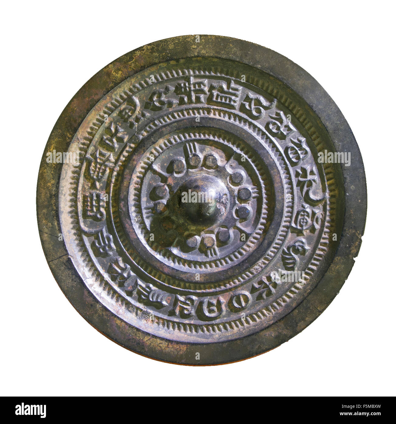 ancient chinese bronze mirrors Stock Photo - Alamy