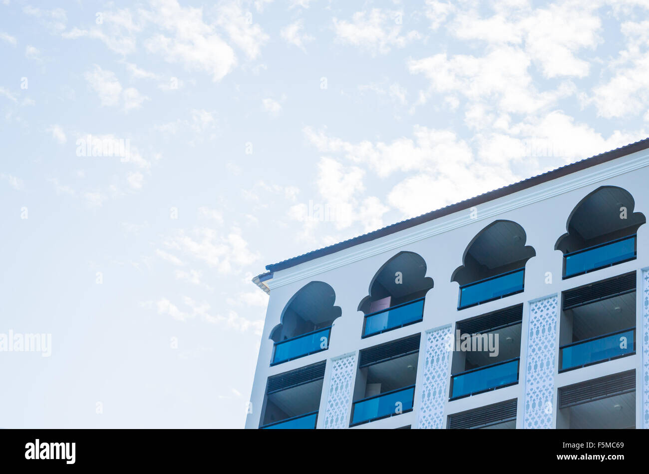 Beauty blue sky behind the building, stock photo Stock Photo - Alamy