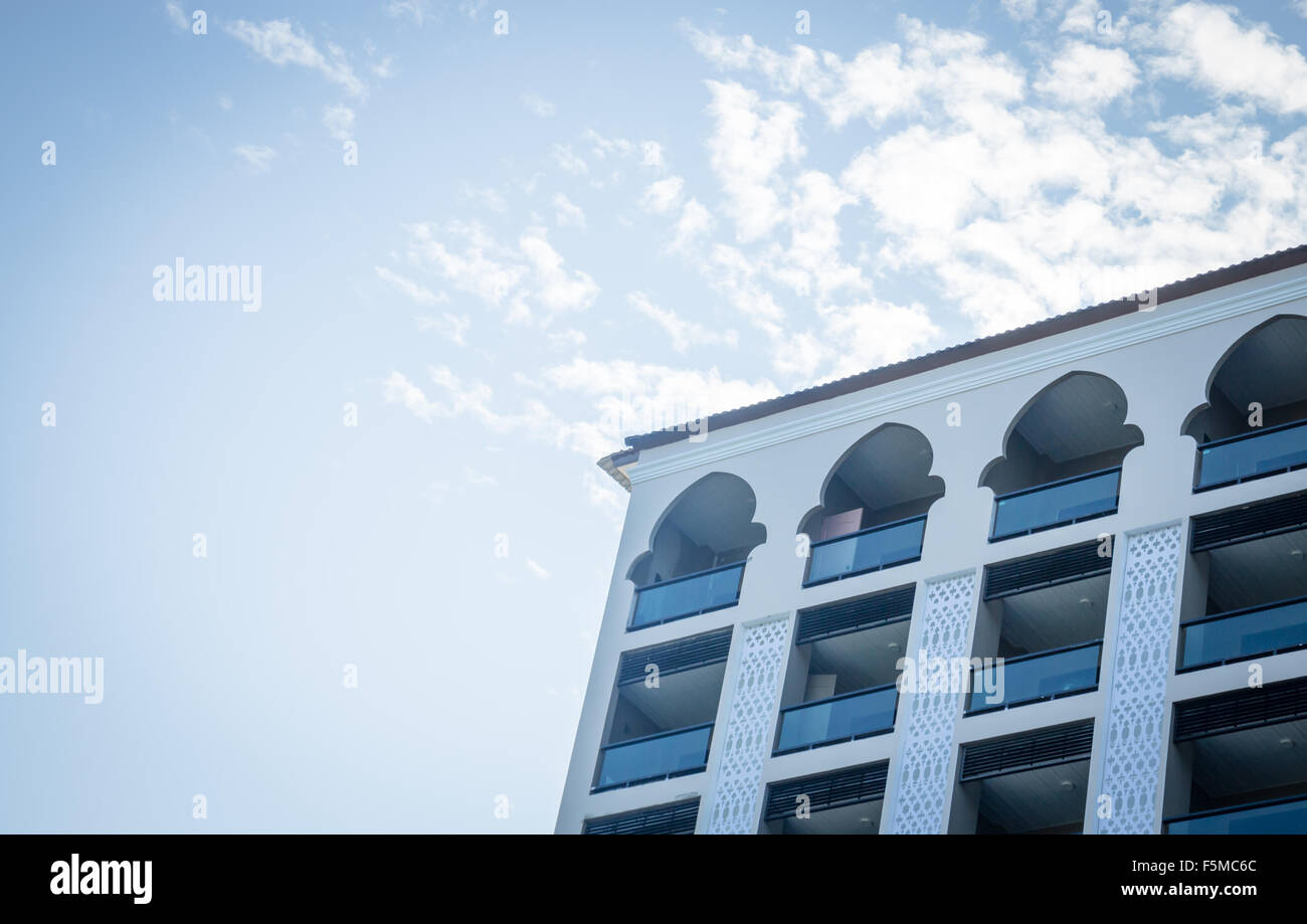 Beauty blue sky behind the building, stock photo Stock Photo - Alamy