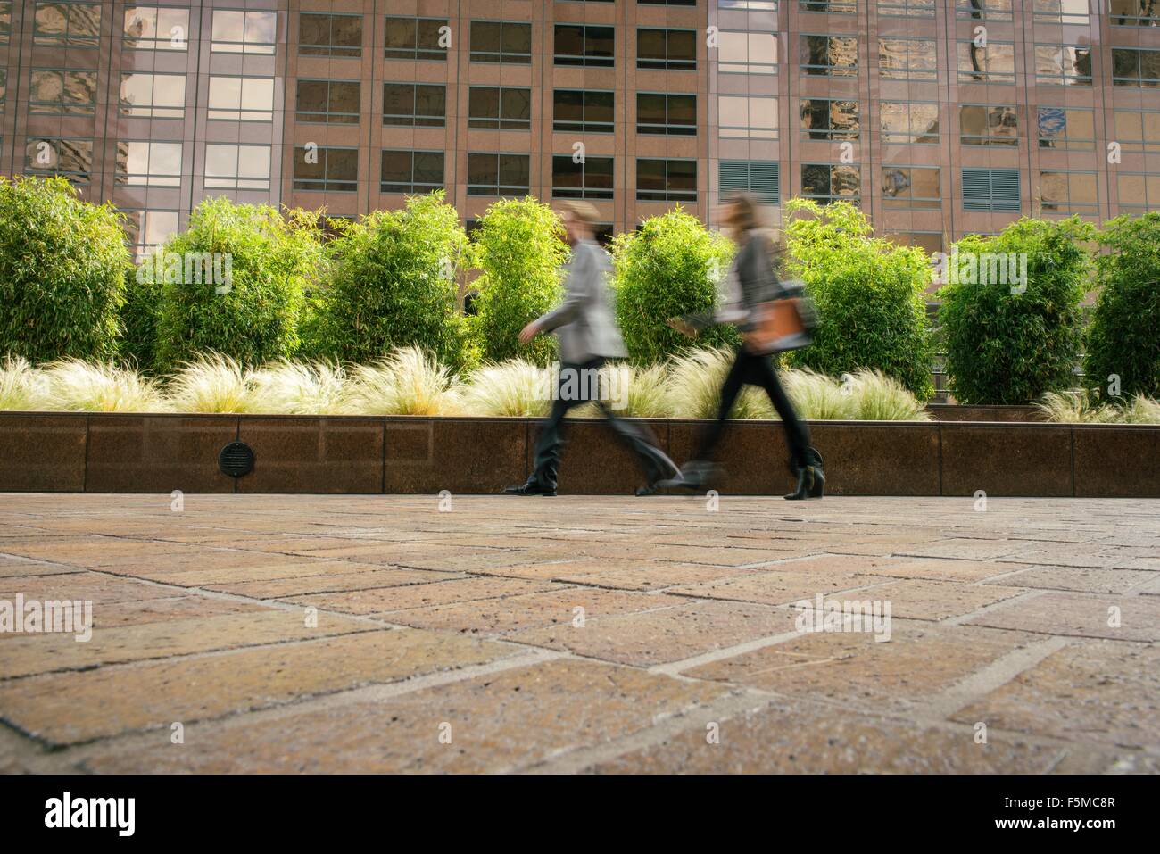 Businessman Woman Walking Outside Office Stock Photos & Businessman ...