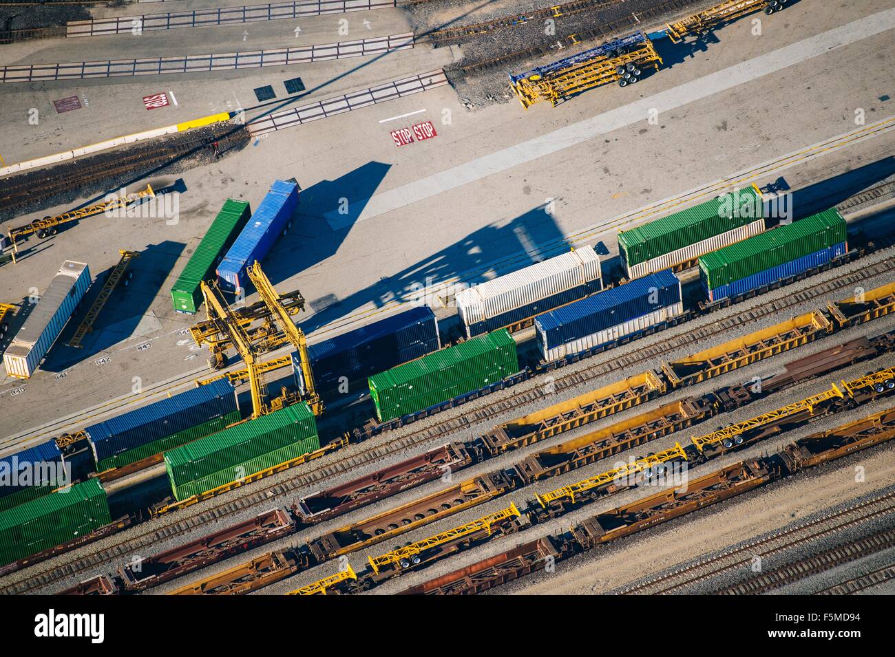 Shipping containers aerial hi-res stock photography and images - Alamy