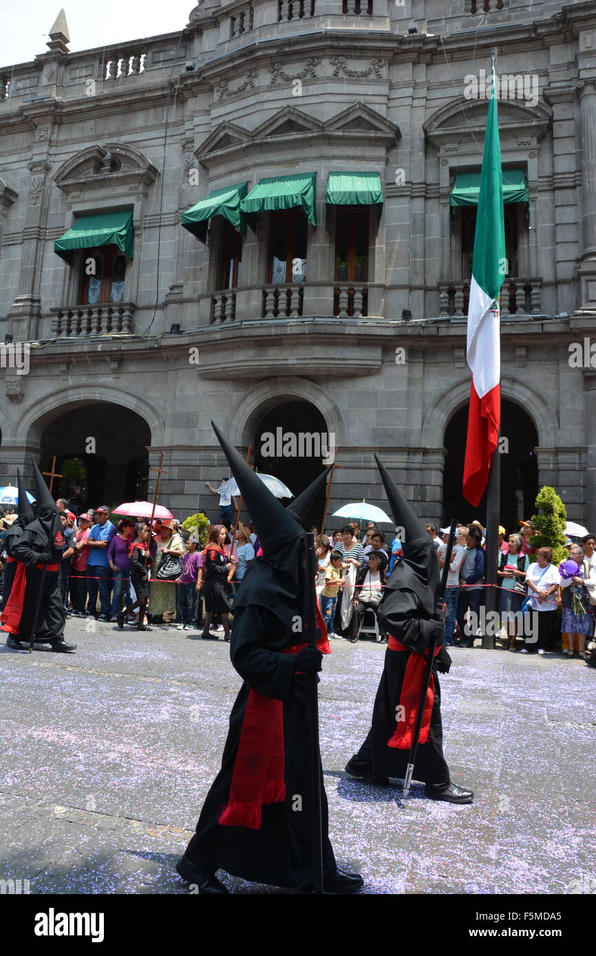 Procession during Holy Week at Puebla, Mexico Stock Photo - Alamy