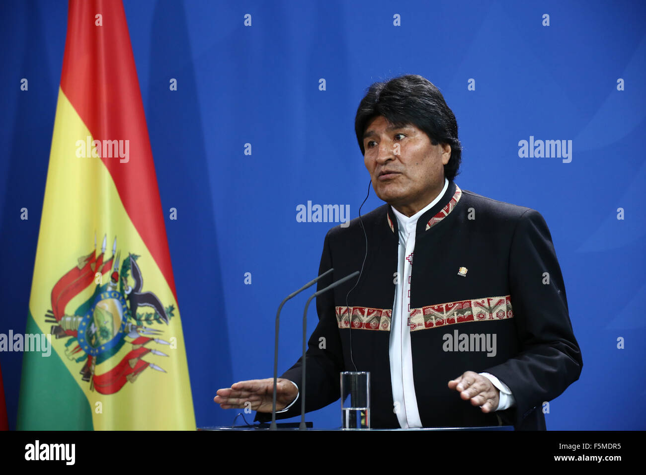 Berlin, Germany, 4th November, 2015: Bolivian President Evo Morales ...