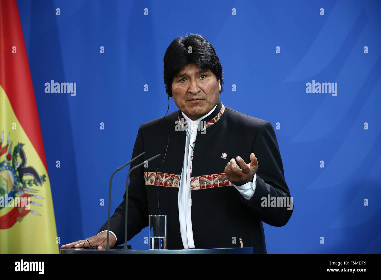 Berlin, Germany, 4th November, 2015: Bolivian President Evo Morales ...