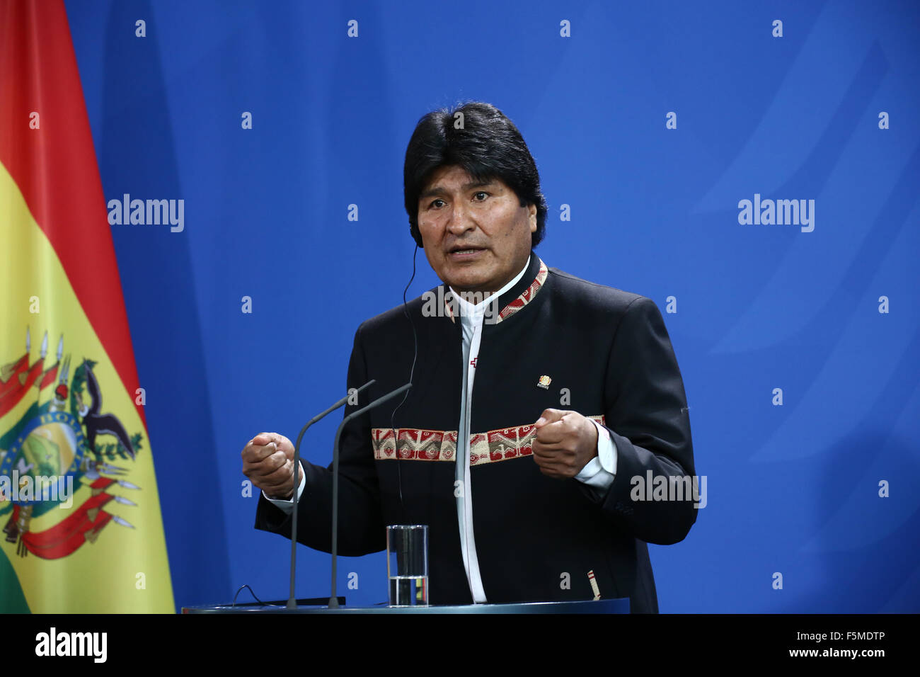 Berlin, Germany, 4th November, 2015: Bolivian President Evo Morales ...