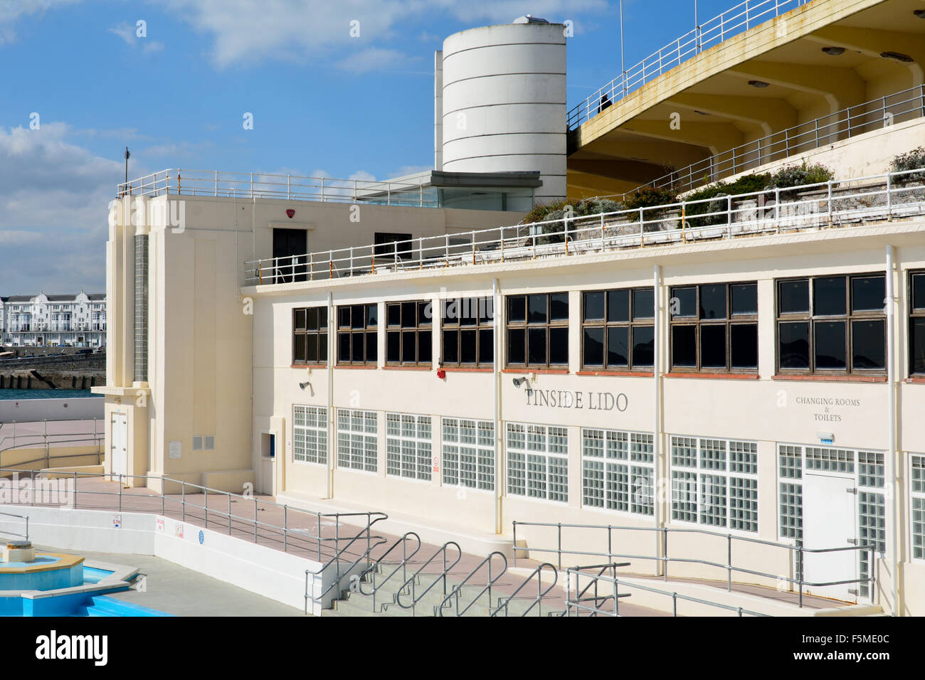 The Tinside Lido a famous outdoor swimming facility built in 1935 off ...