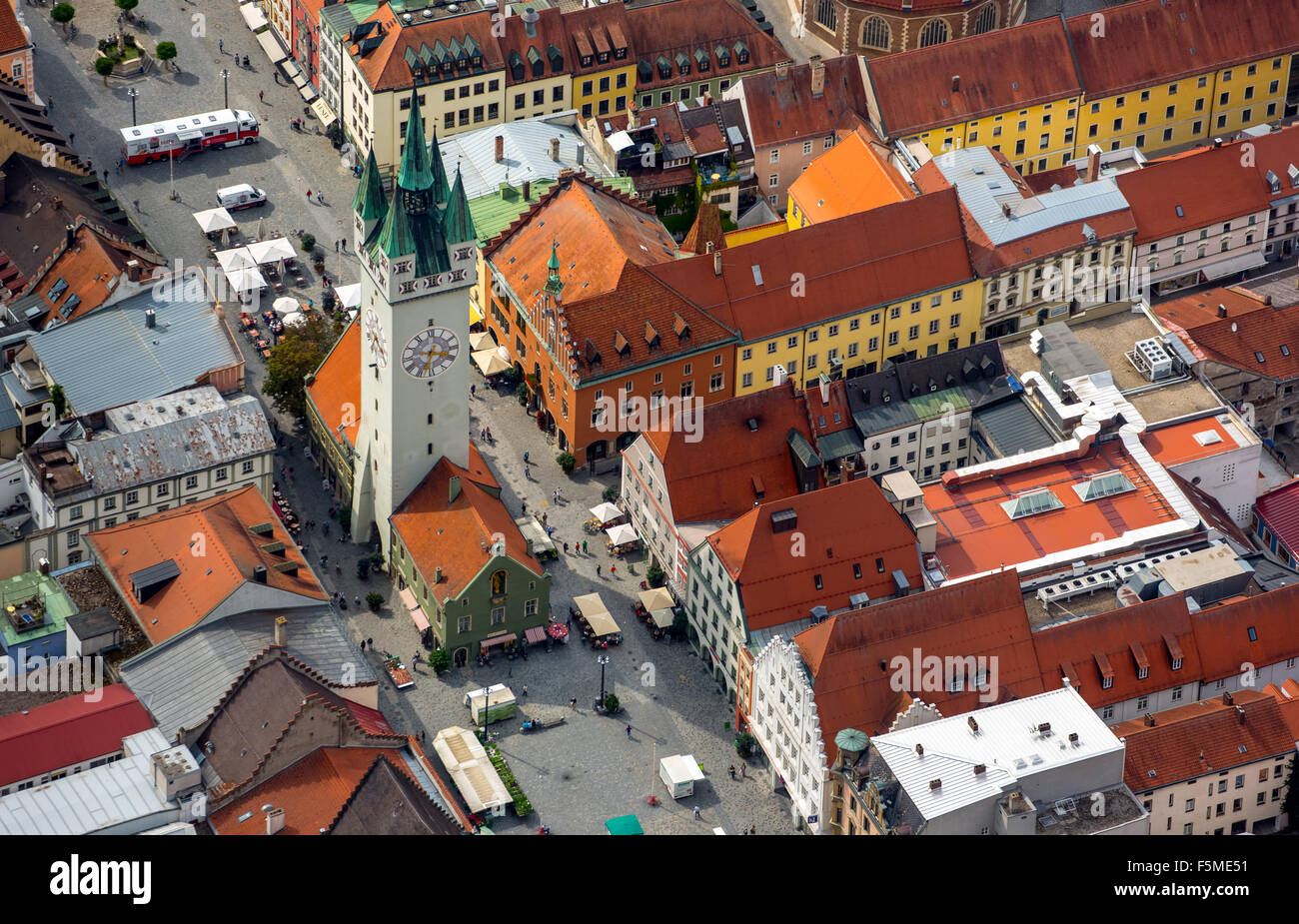 City tower, Straubing, Lower Bavaria, Bavaria, Germany Stock Photo - Alamy