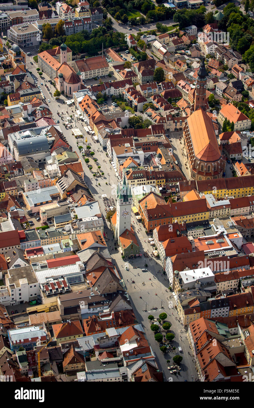 City tower, Straubing, Lower Bavaria, Bavaria, Germany Stock Photo - Alamy