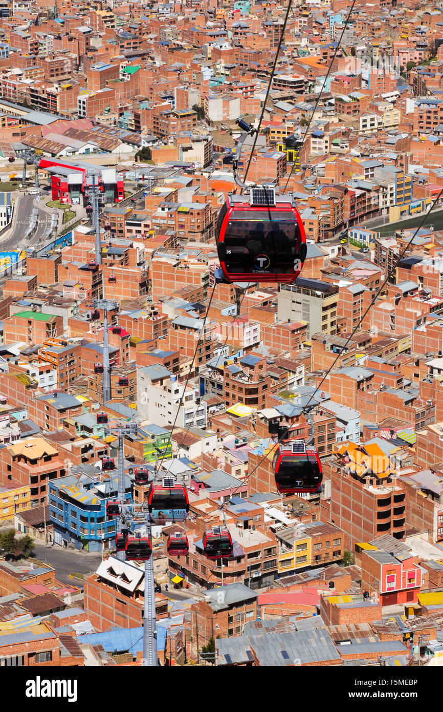 Modern cable car system la paz, bolivia hi-res stock photography and ...