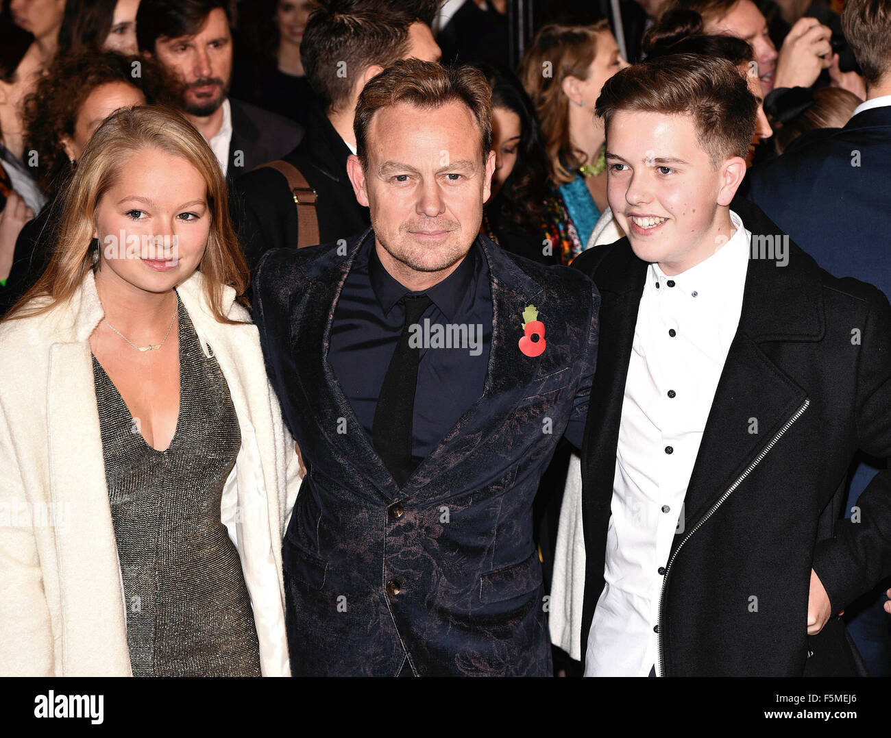 London, UK. 5th November, 2015. Jemma Donovan, Jason Donovan and Zac Donovan at the The Hunger ...