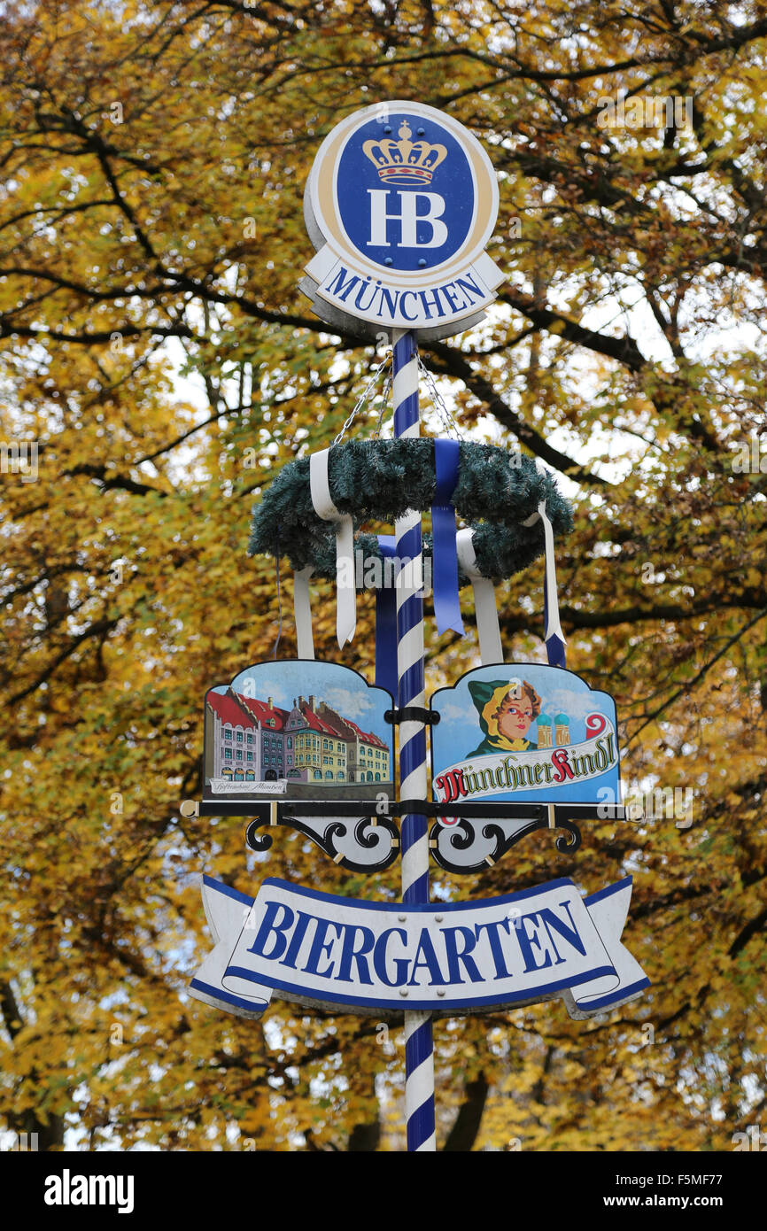 Biergarten in munich hi-res stock photography and images - Alamy