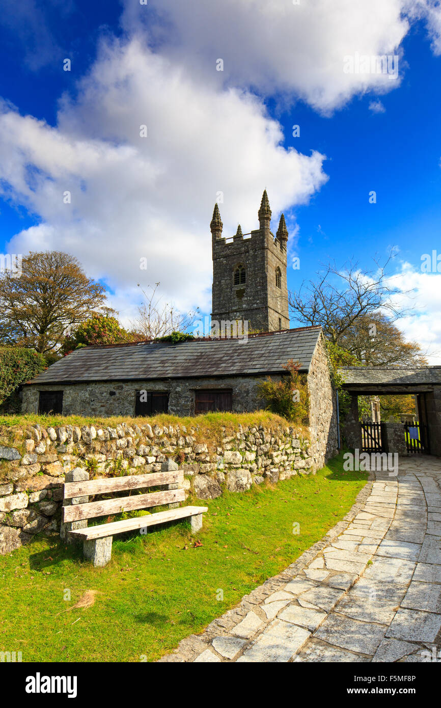 Sheepstor Church, Dartmoor. A small hamlet on Dartmoor close to ...