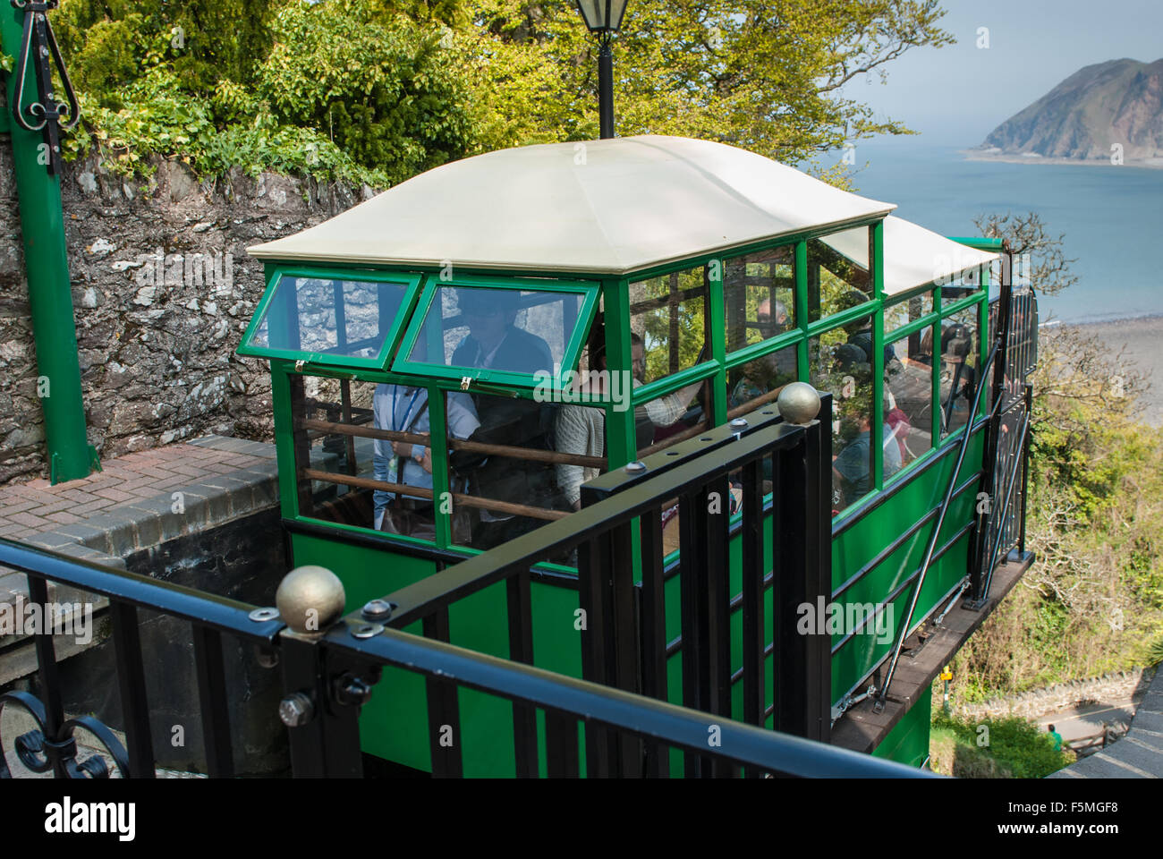 Lynton and Lynmouth cliff railway, Devon, England UK Stock Photo - Alamy
