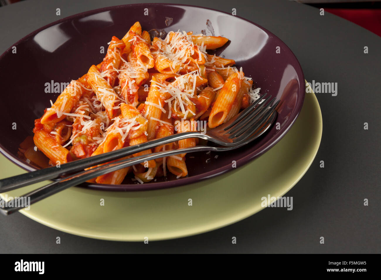 pasta, italian food on the table Stock Photo - Alamy