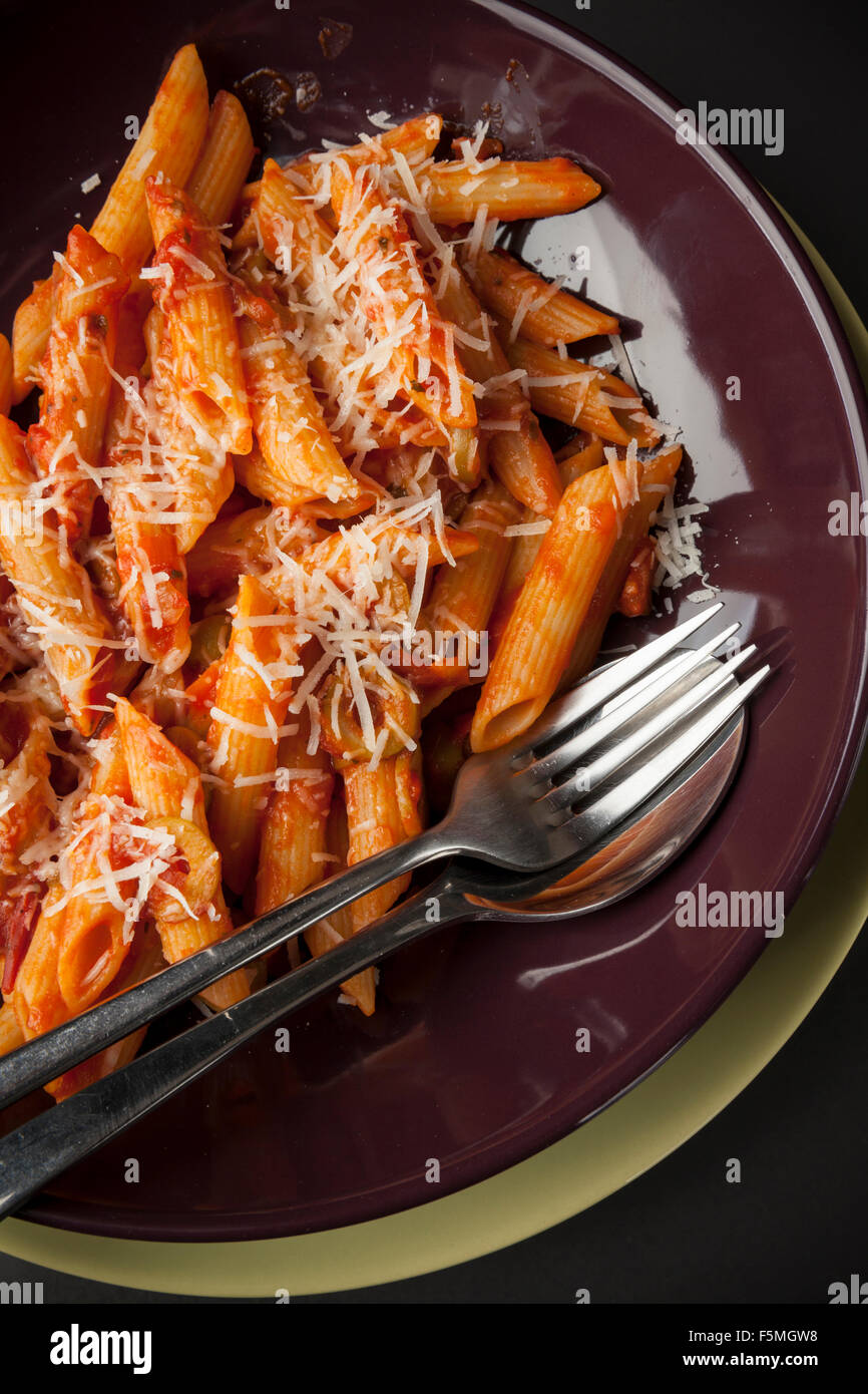 pasta, italian food on the table Stock Photo - Alamy