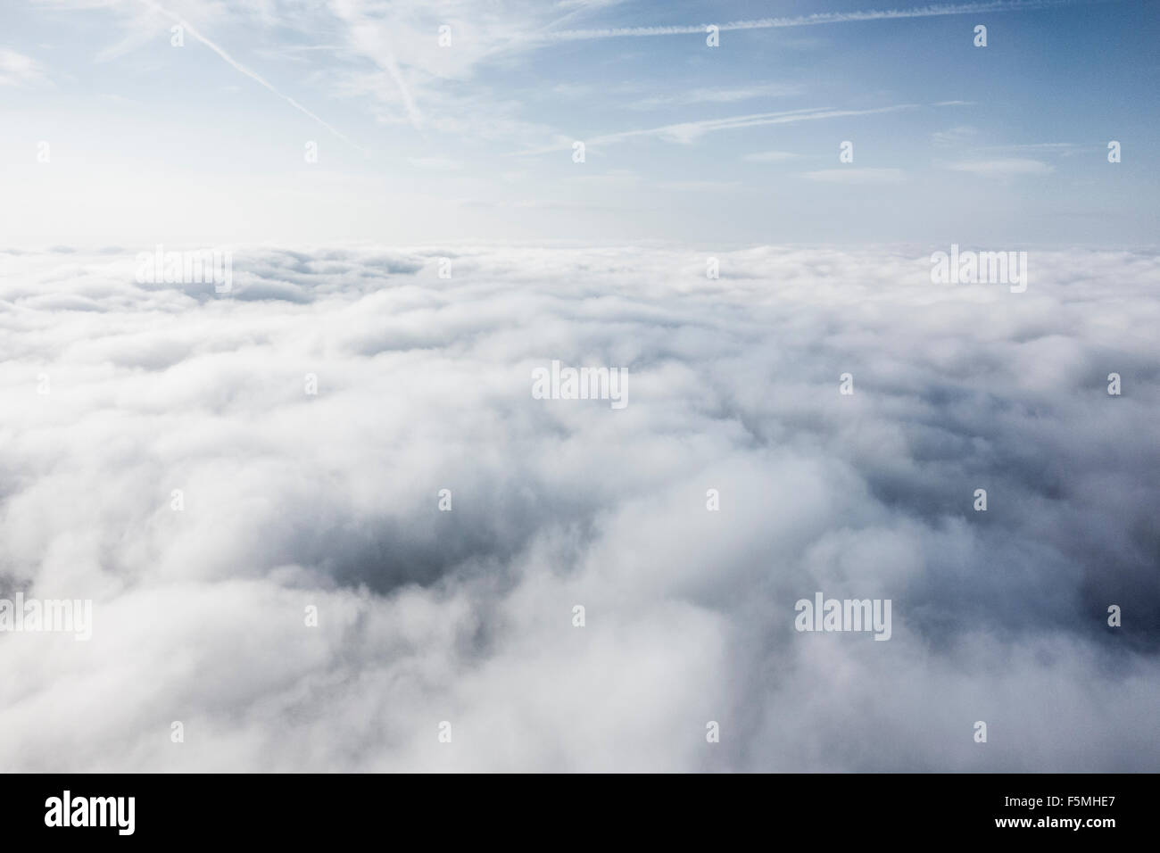 Cloudy sky shot from an aeroplane Stock Photo - Alamy