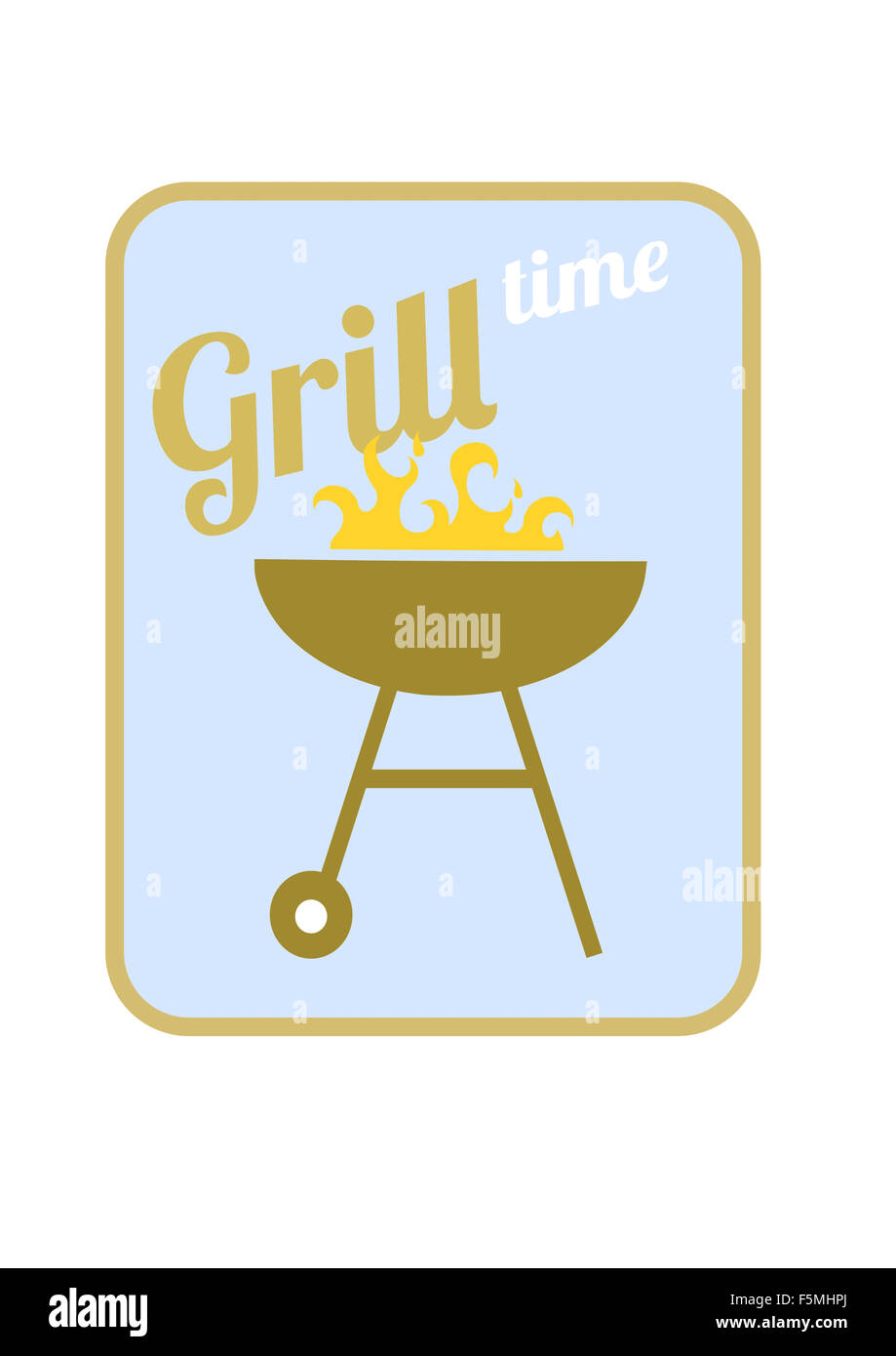 Backyard grill party illustration hi-res stock photography and images ...