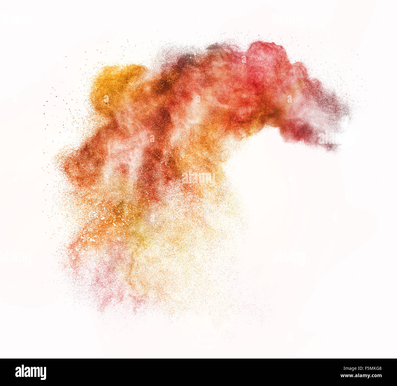 burst of colored powder isolated on white Stock Photo - Alamy