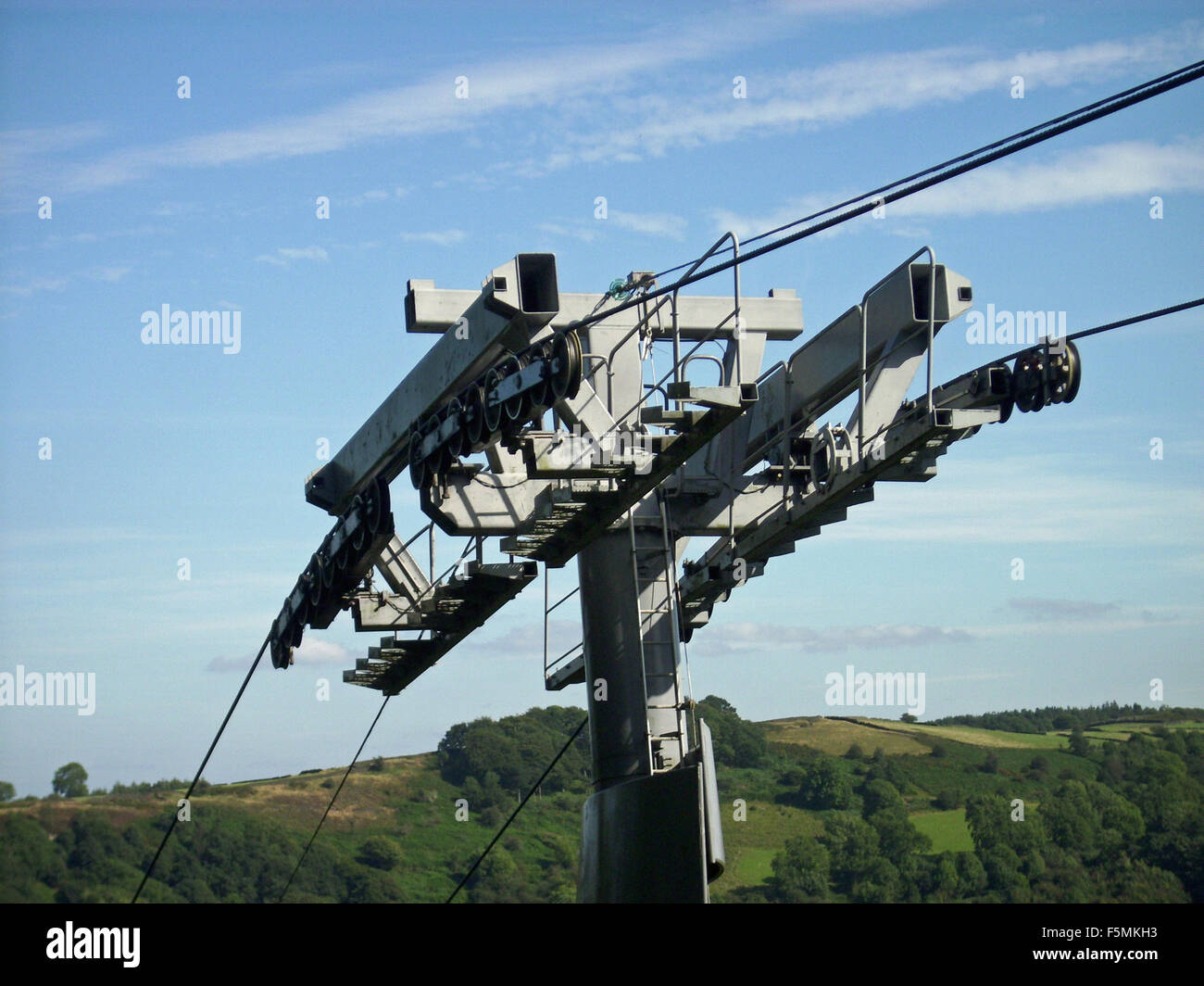 Cable car tower Stock Photo - Alamy