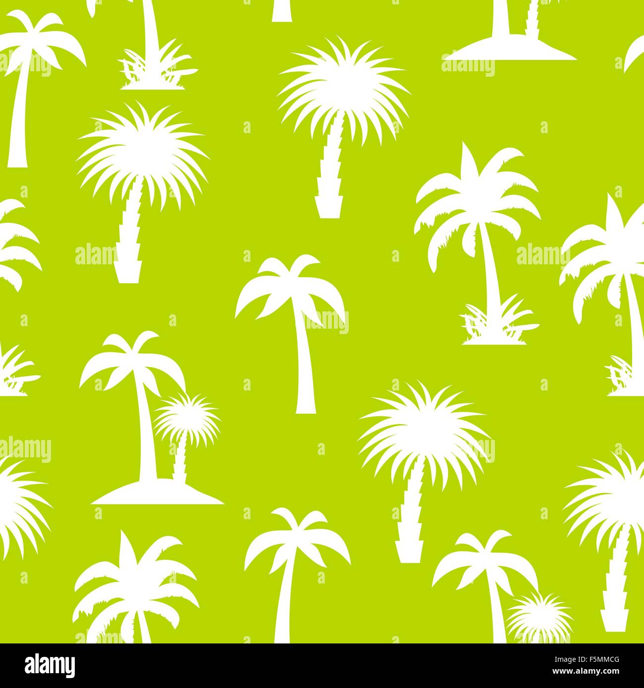 Palm Tree Seamless Pattern Vector Illustration Stock Vector Image & Art ...