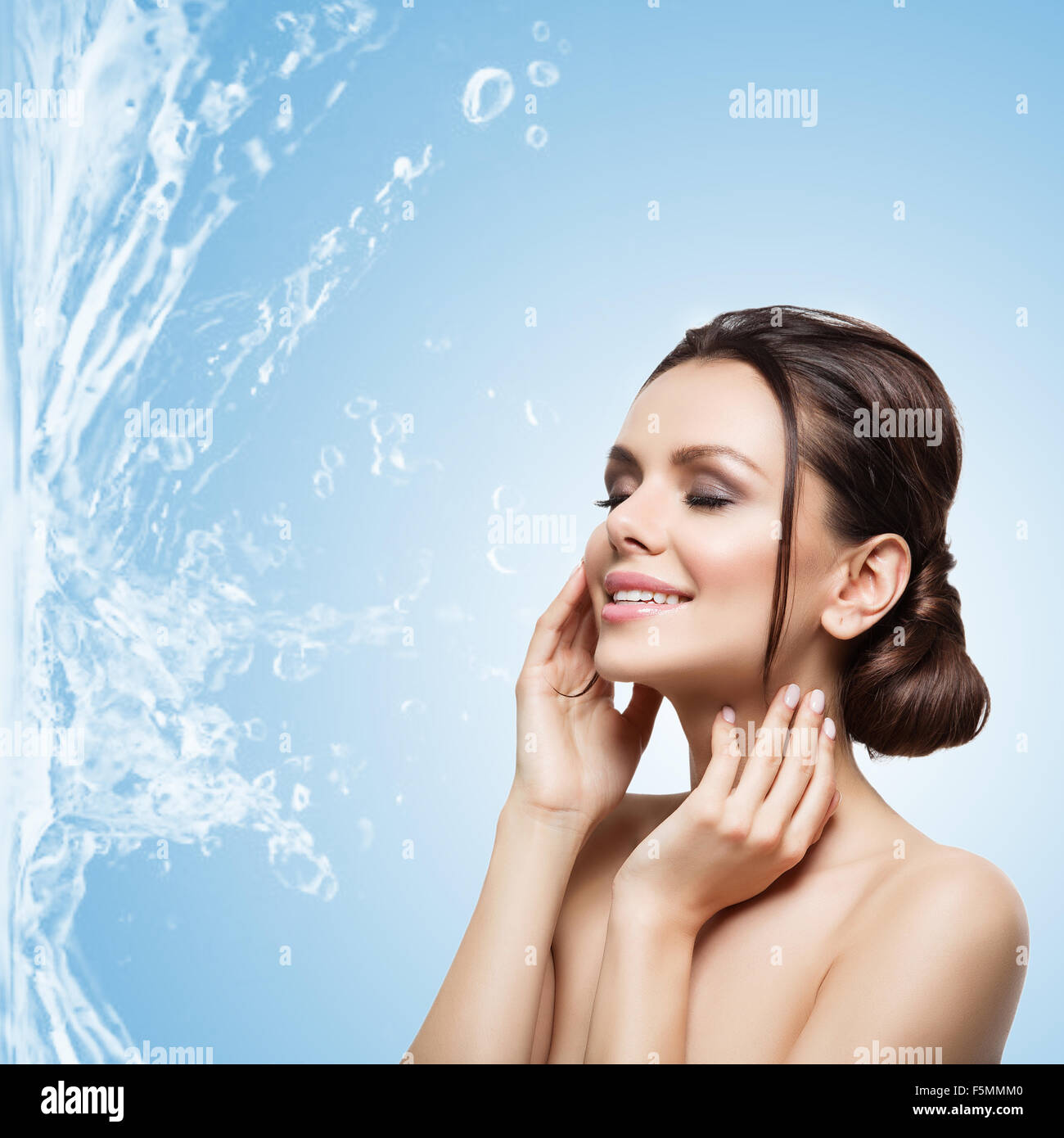 Beautiful girl with perfect skin Stock Photo - Alamy