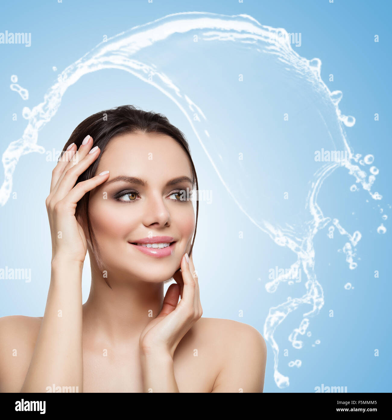 Beautiful girl with perfect skin Stock Photo - Alamy