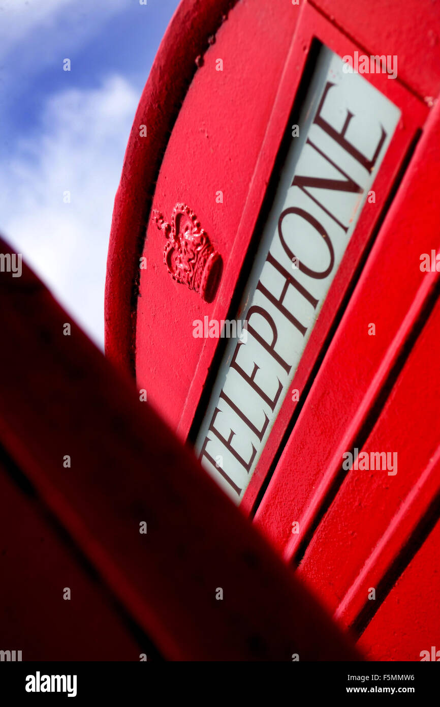 Red phone box Stock Photo - Alamy