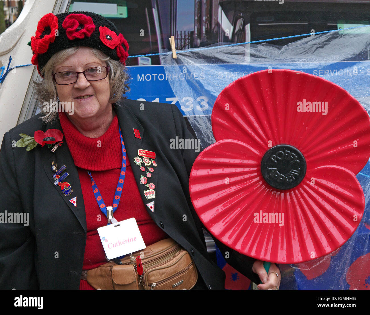 Peterborough England November 6th 2015: Cath Bennett and her voluteers ...