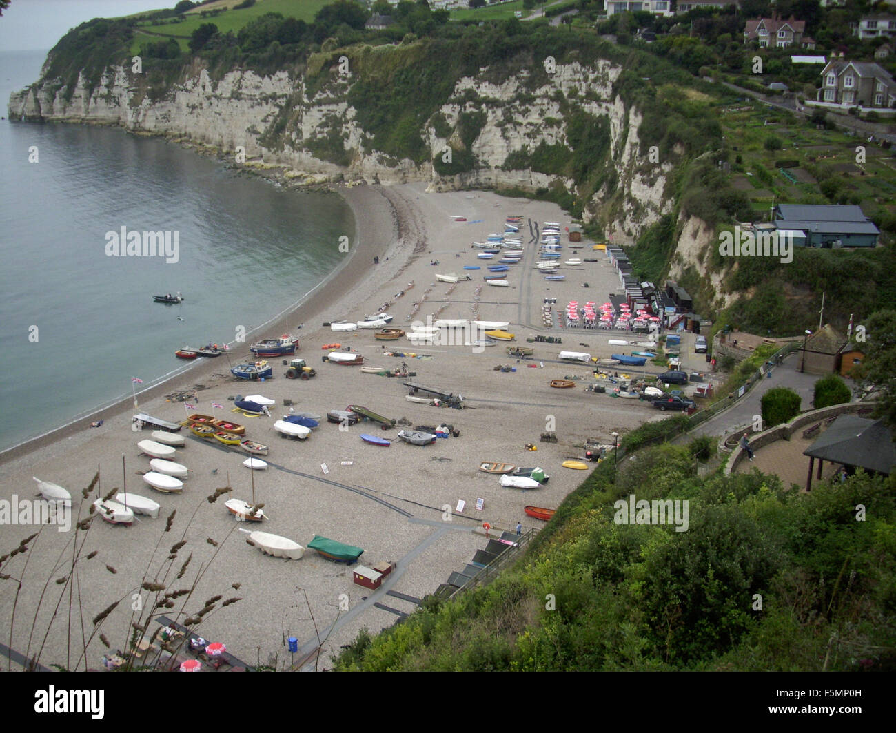 Beer bay in Devon Stock Photo - Alamy