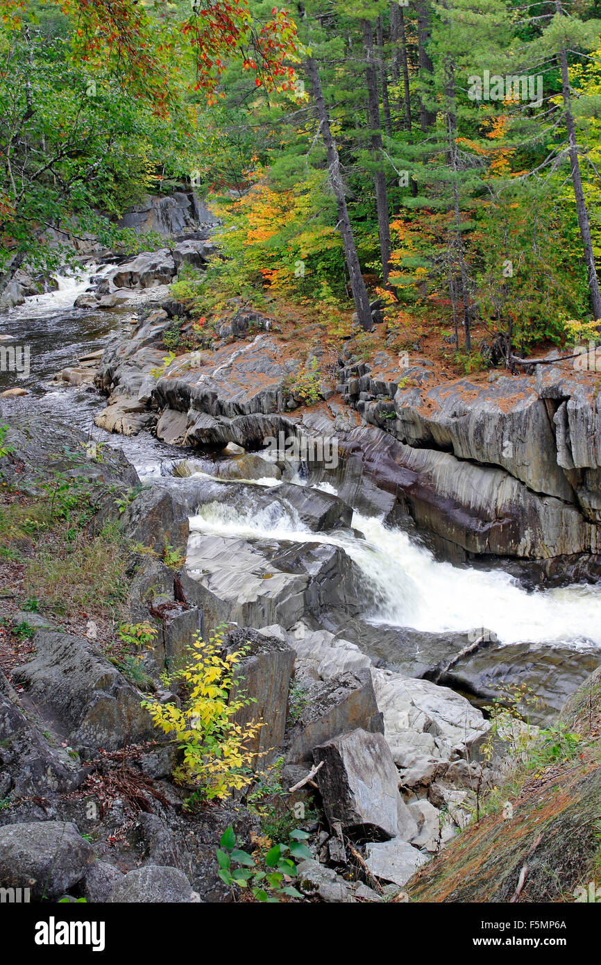 Rock Formations Swift River Coos Canyon Byron Maine New England USA ...