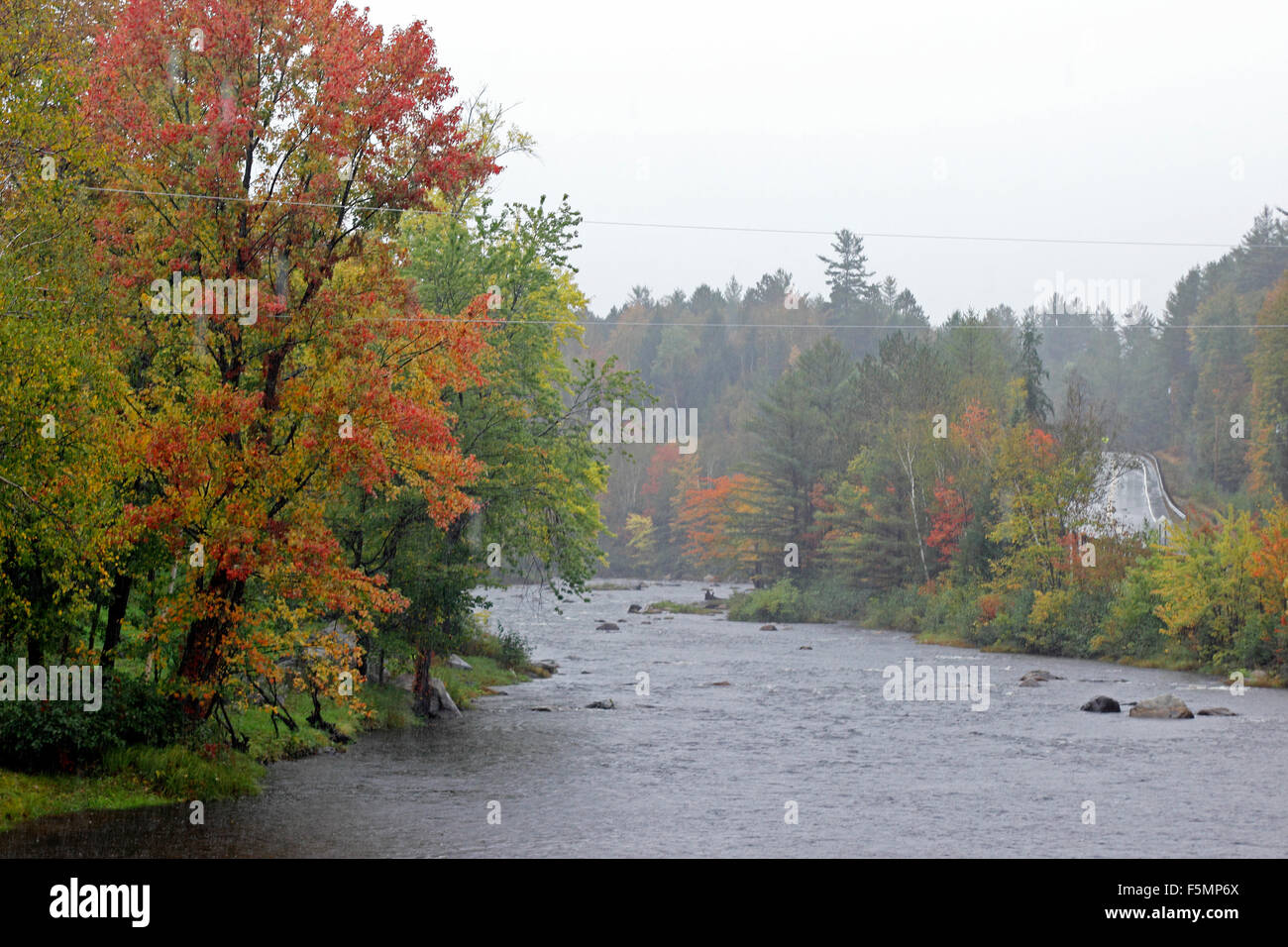 Fall foliage mill river stark hi-res stock photography and images - Alamy