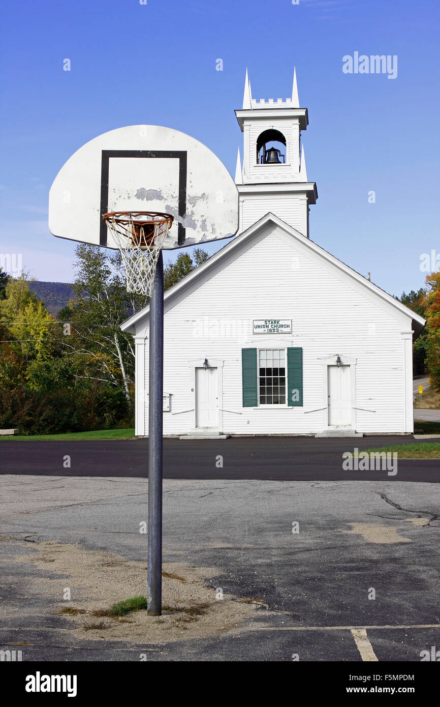Stark Union Church Stark New Hampshire New England USA Stock Photo - Alamy