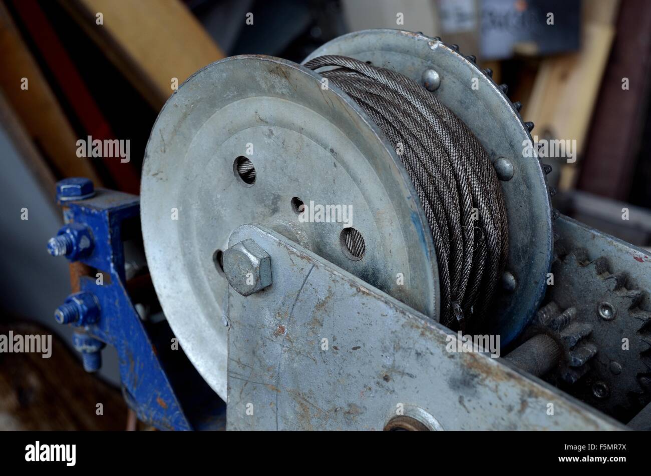 heavy duty winch Stock Photo - Alamy