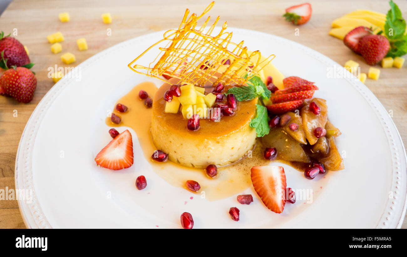 Flan restaurant hi-res stock photography and images - Alamy