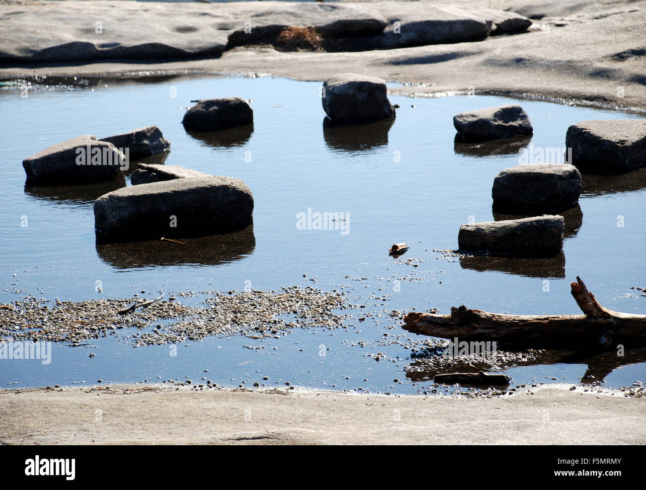 Rocks In Water Stock Photo - Alamy