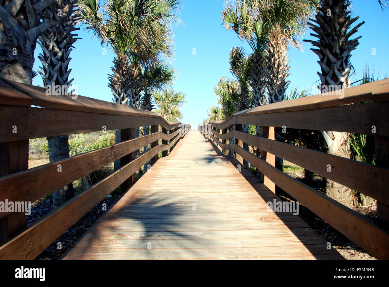 Walkway To The Beach Stock Photo - Alamy