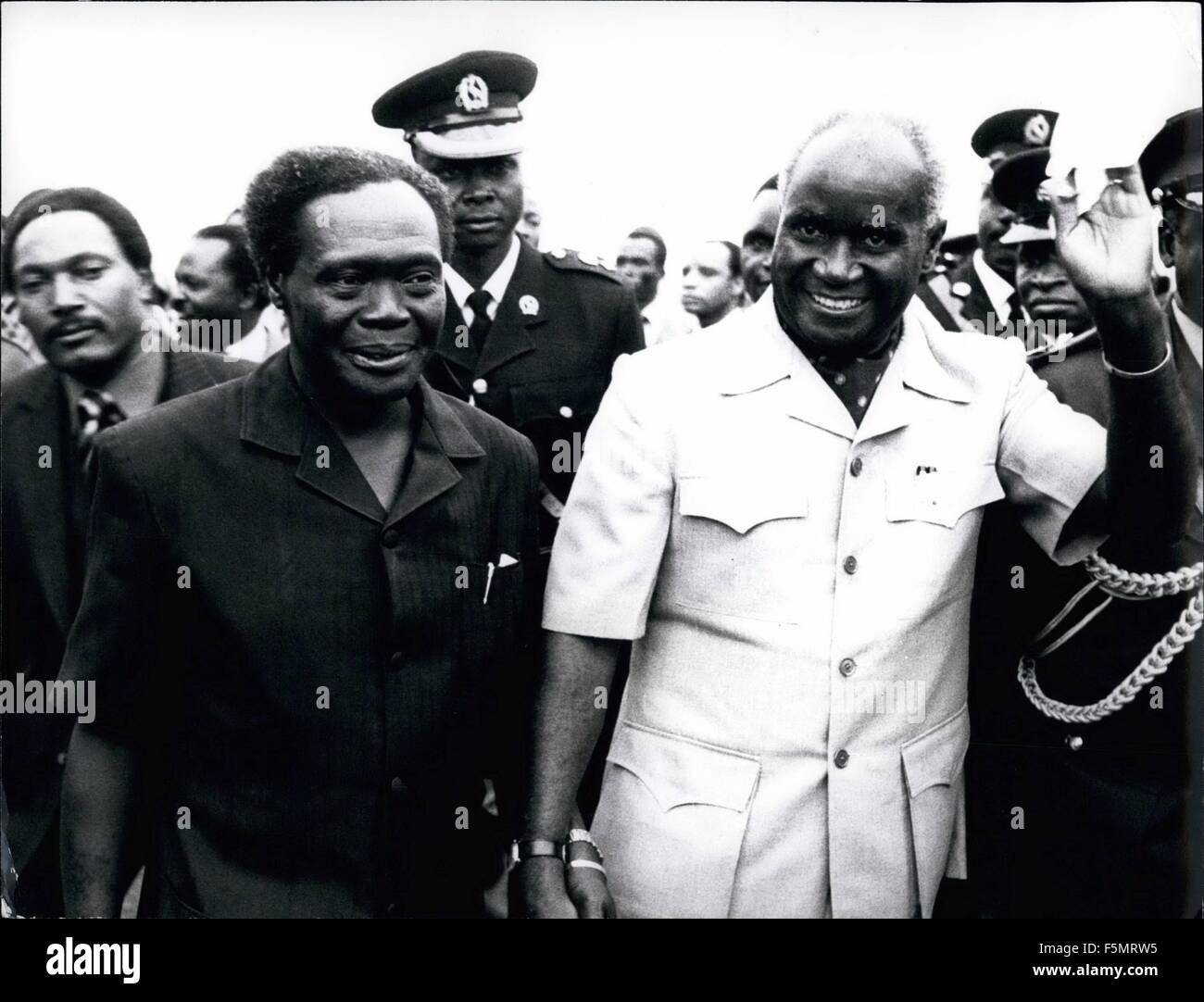 1972 - President Milton Obote of Uganda and President Kenneth Kaunda of ...