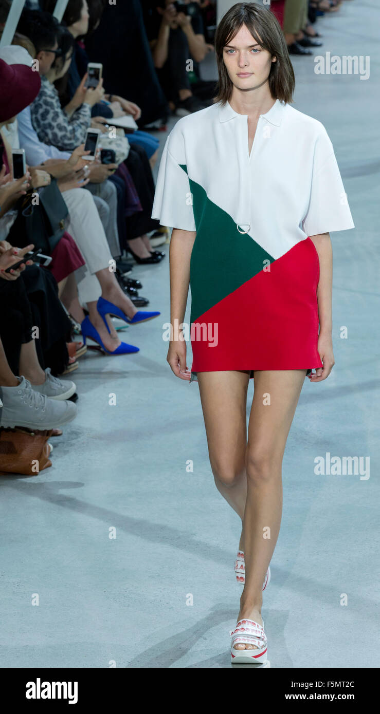 New York, NY - September 12, 2015: Sam Rollinson walks the runway at ...