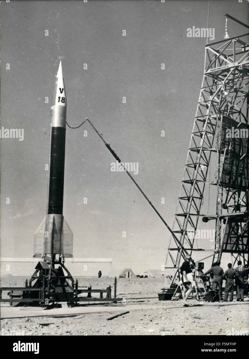 1972 - Second Launching of the French Rocket ''Veronique'' in Sahara. A ...
