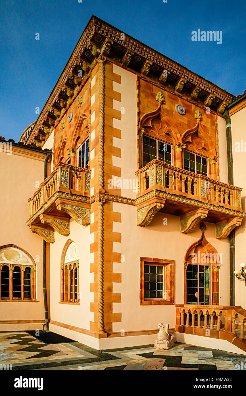 Ca'd'Zan, the Venetian style mansion of John and Mable Ringling, on the ...