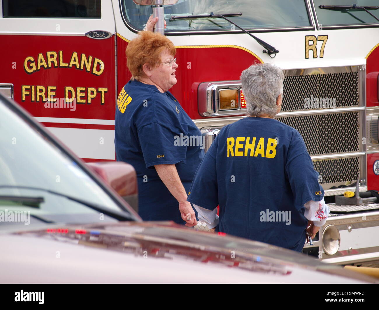 Garland Light Industrial Business Fire Stock Photo - Alamy